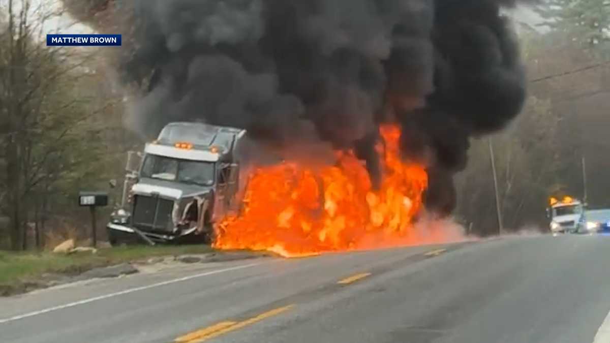 Maine authorities identify drivers involved in fiery Turner crash