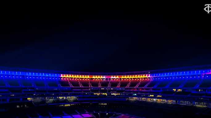 Minnesota Twins: 'We lit our stadium in blue and yellow in honor of ...