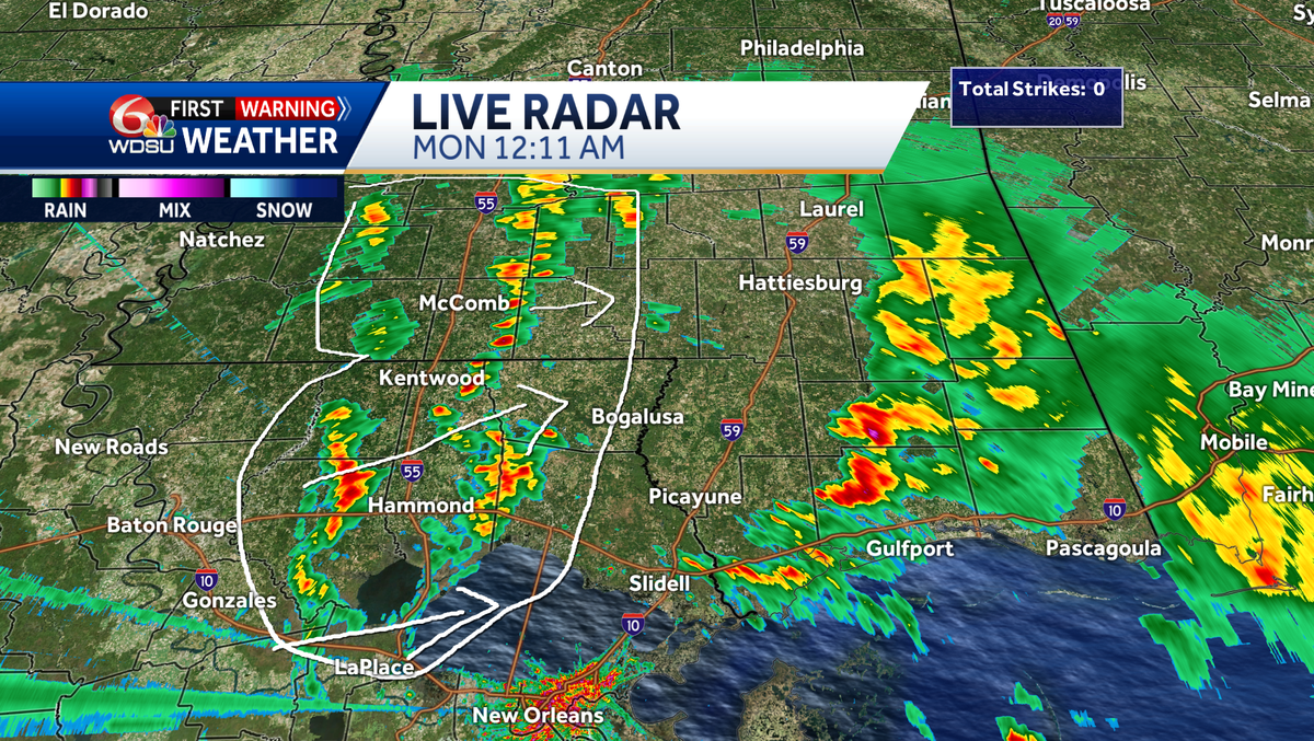 Northshore New Showers Develop as Tonight's Rain Threat ended