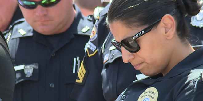 Tybee community joins police in moment of silence for Officer Tron Lewis