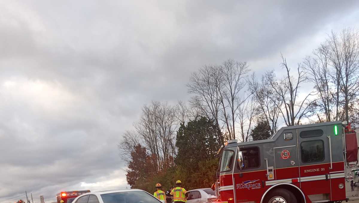 Reports of a crash with injuries on Weaver Road in Florence