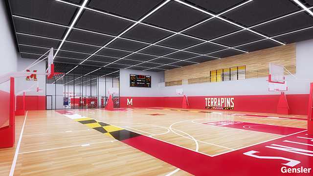 Designs for UMd. basketball practice facility