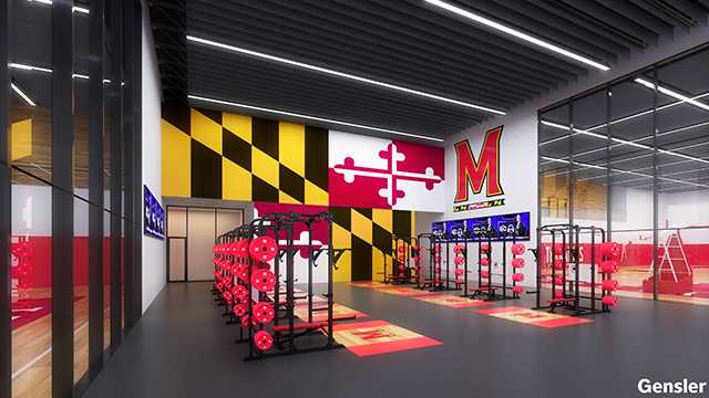 Designs for UMd. basketball practice facility