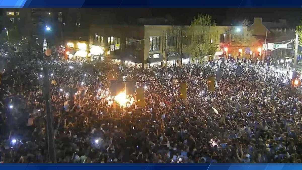 Ten injured, one arrested in UNC Final Four win celebration