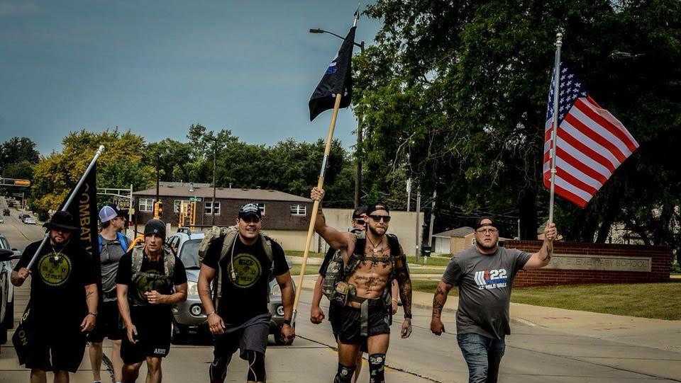 Veteran to walk 22 miles Saturday to honor those affected by PTSD, suicide