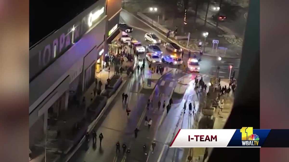 Arrests made after unruly crowd converges in Towson