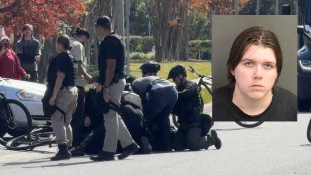 Protester arrested during rally outside ICE facility in Orlando