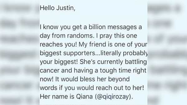 Justin Timberlake sends heartfelt message to Louisville fan battling cancer