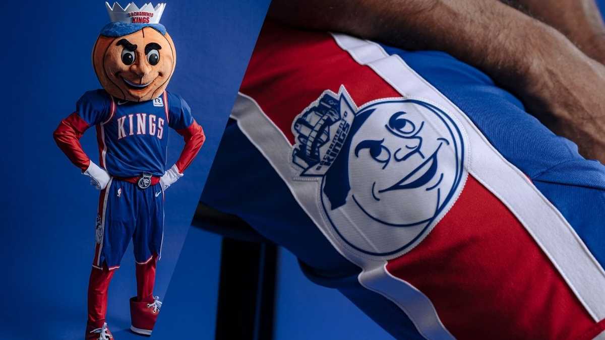 Sacramento Kings' new mascot Roy Al gets the boot during his debut