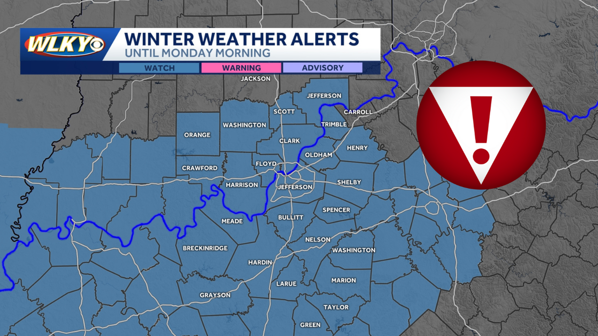 Winter storm watch issued for weekend; several inches of snow expected