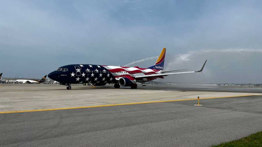 Southwest Airlines' 'Freedom One' touches down in Louisville on ...