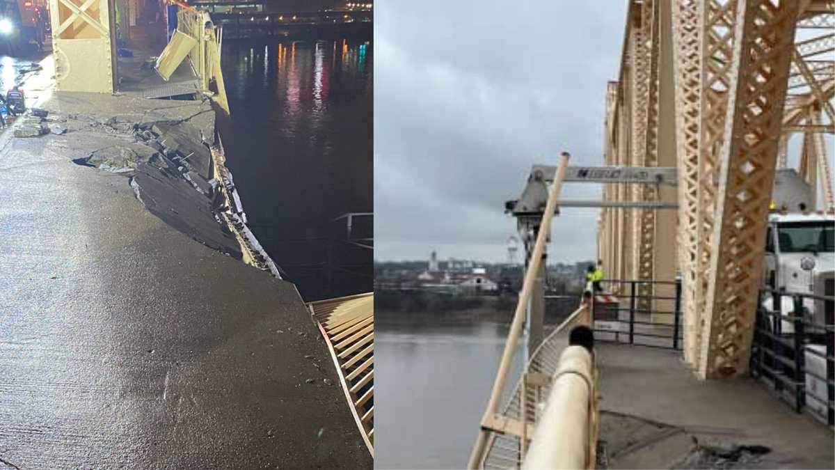 Clark Memorial Bridge partially reopens to traffic following crash