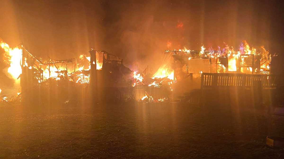 Spencer County fire requires several crews to put it out