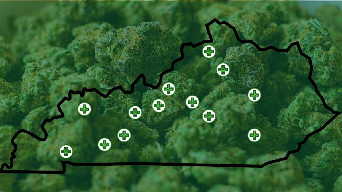 MAP: Where medical marijuana dispensaries in Kentucky will be located