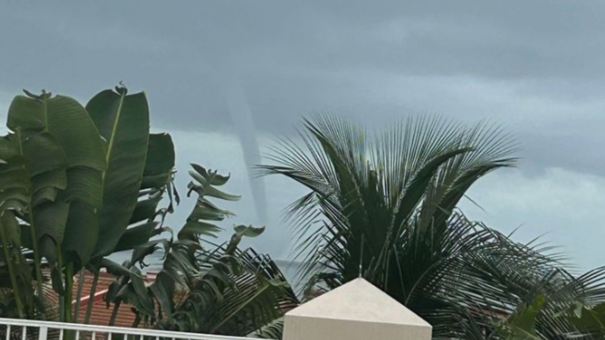 Waterspout forms off the coast of Southwest Florida