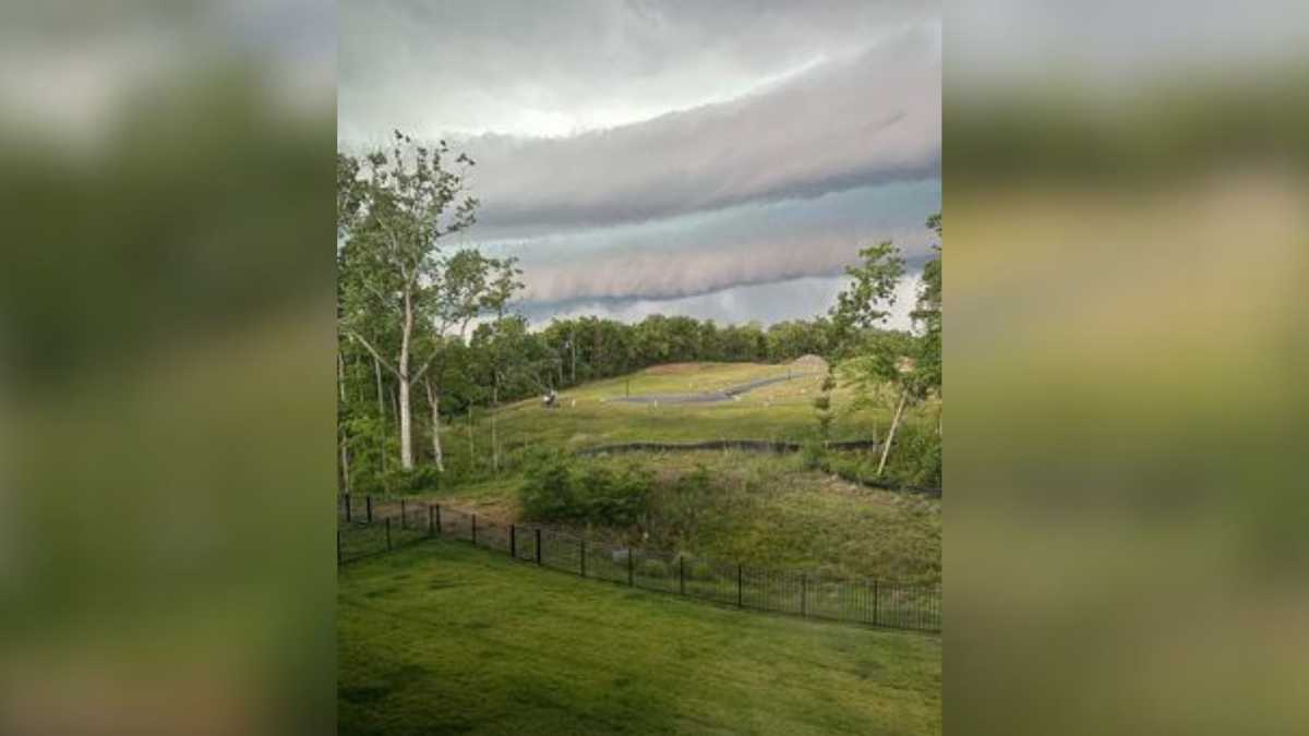 PHOTOS: Large hail, wild clouds and damage from Sunday's severe storms