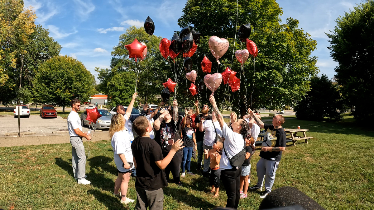 Louisville family honors Robert 'Tony' Broyles with balloon release