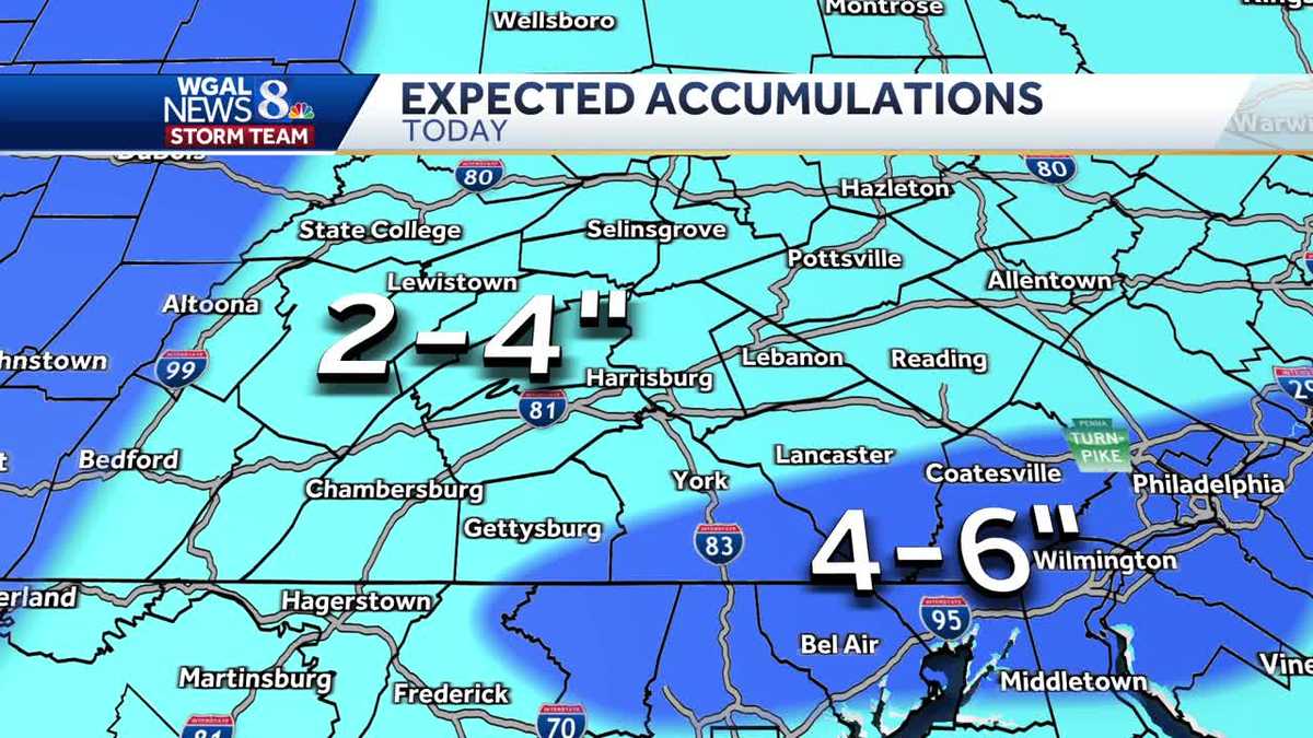 Light snow today, frigid wind chills Saturday in south-central Pennsylvania