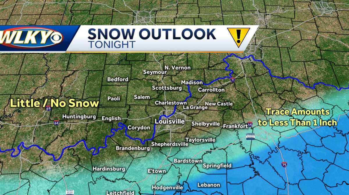 Kentucky, Indiana snow: Louisville Metro spared again