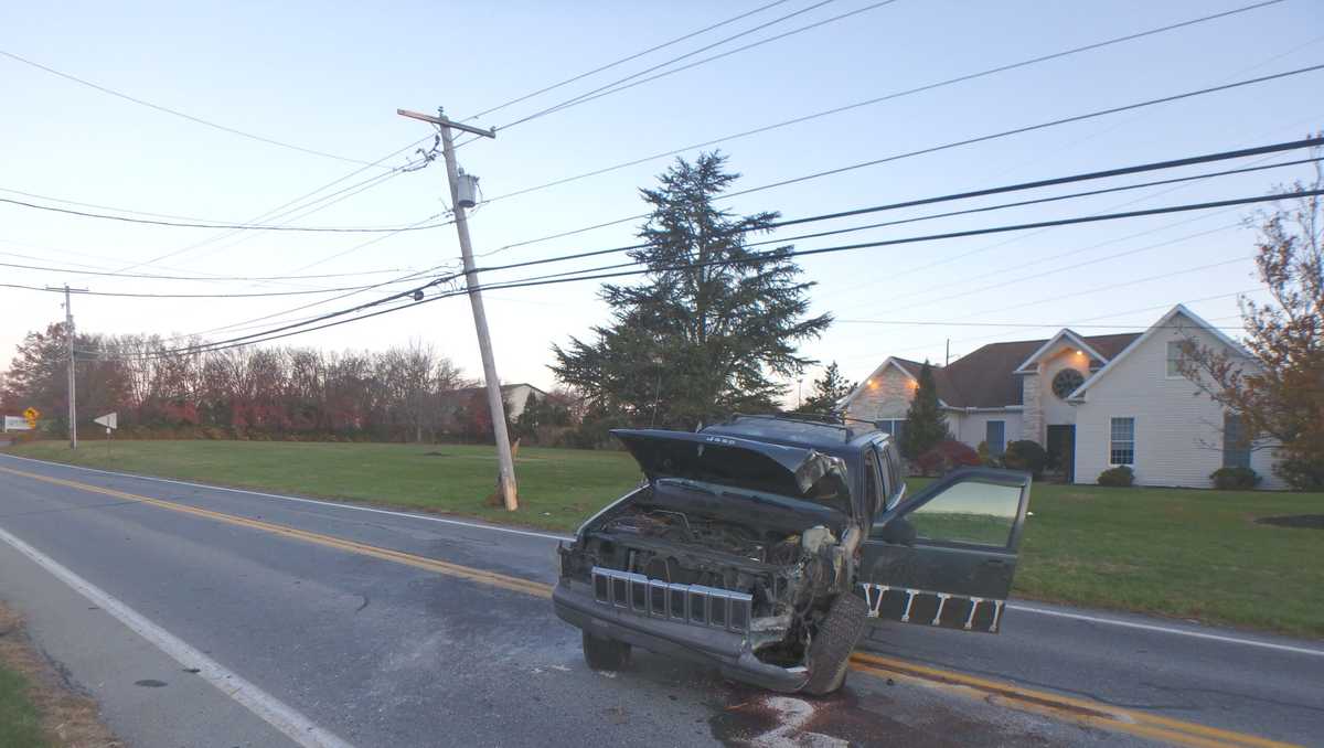 3 juveniles injured after driver falls asleep and hits pole in ...
