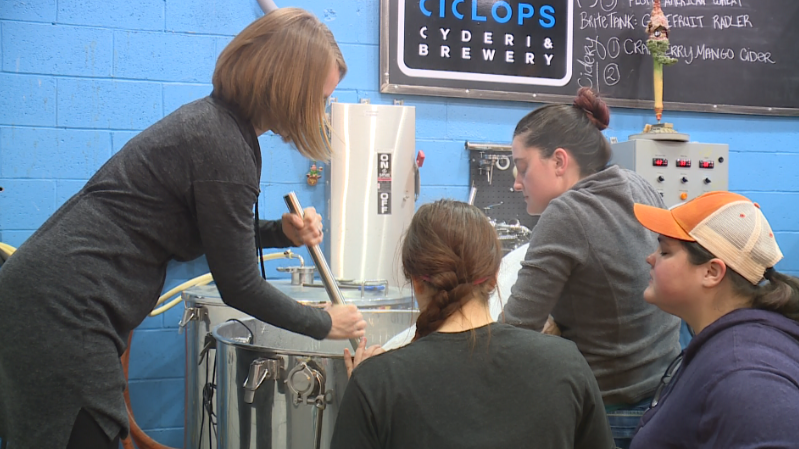 Upstate female brewers work together at beer-brewing on International ...