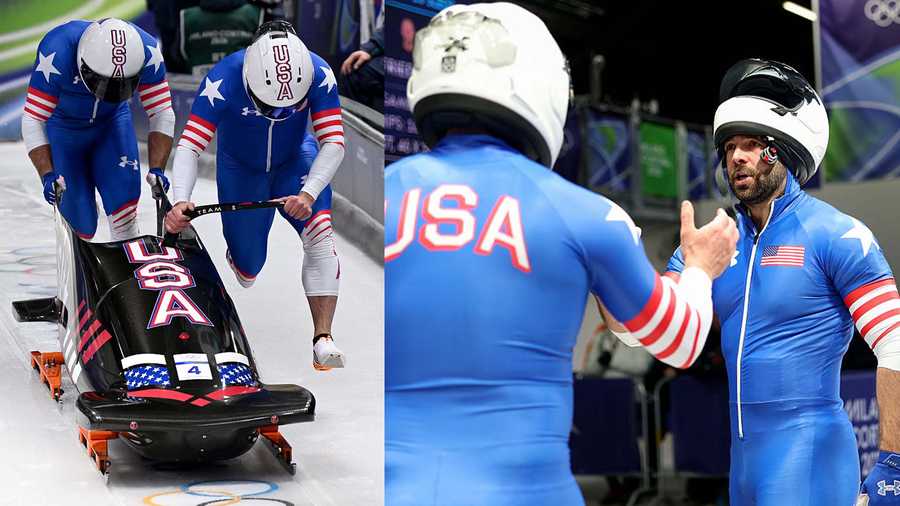 Watch: U.S. duo in Olympic medal contention in two-man bobsled