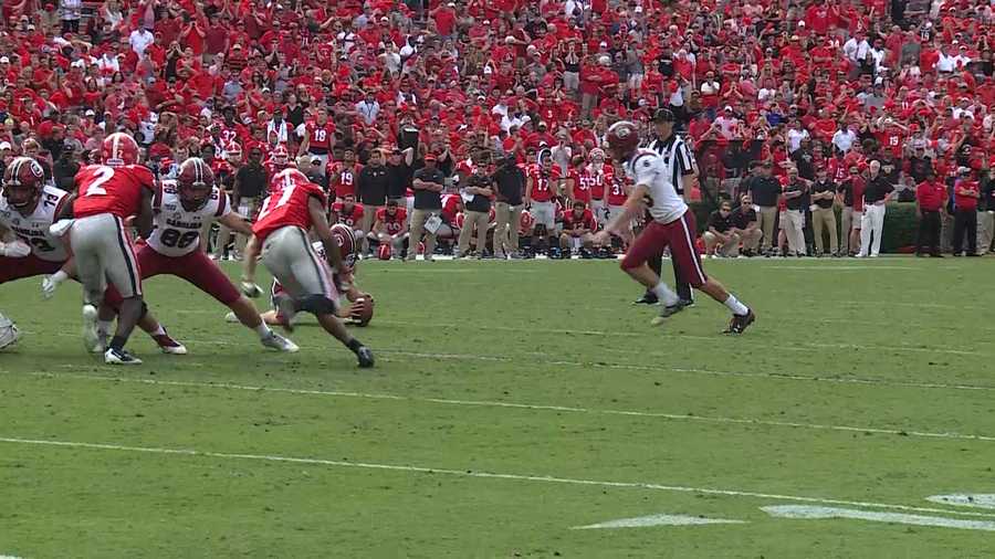 South Carolina beats No. 3 Georgia in double overtime