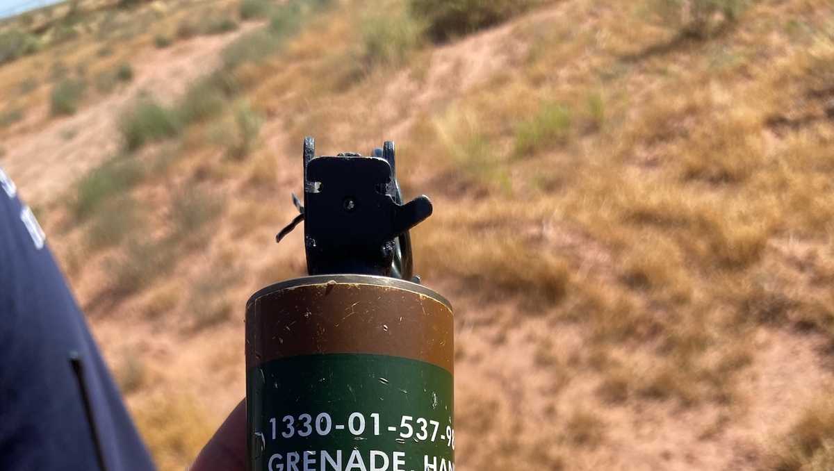Bomb squad examines grenade at Navajo Nation school