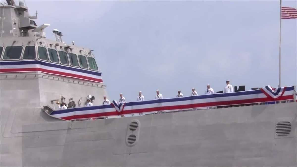 USS Manchester commissioned as U.S. Navy's newest combat ship