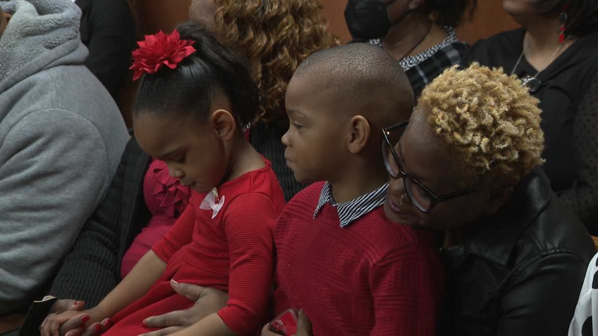 'Happy tears': Valentine's Day adoption ceremony makes families whole