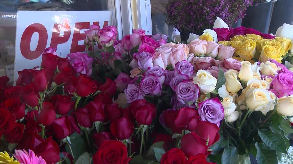 Massachusetts stores stocked with thousands of roses for Valentine's Day