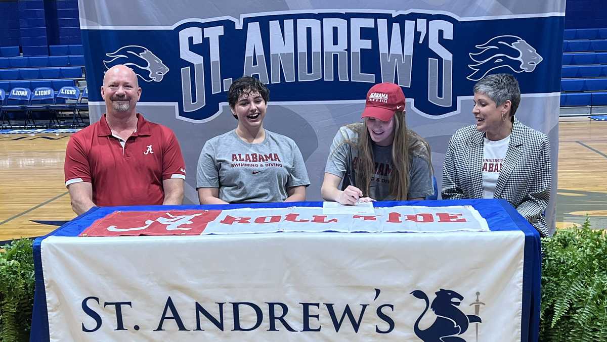 Van Brunt signs with University of Alabama swimming and diving