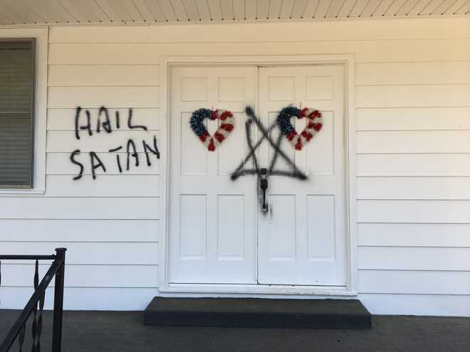 Upstate church vandalized with satanic graffiti; graves at another ...