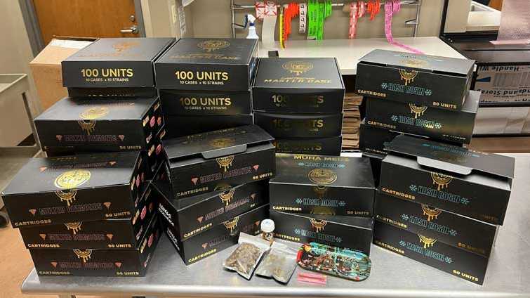 Traffic stop leads to discovery of 2,700 THC vape cartridges