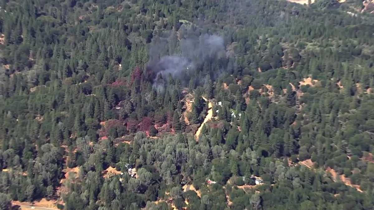 Crews battle vegetation fire in Nevada County