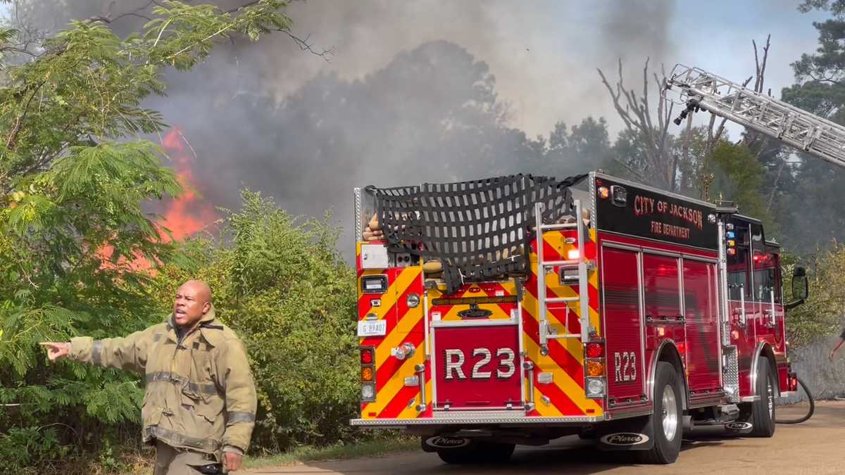 Firefighter burned while battling one of multiple house fires