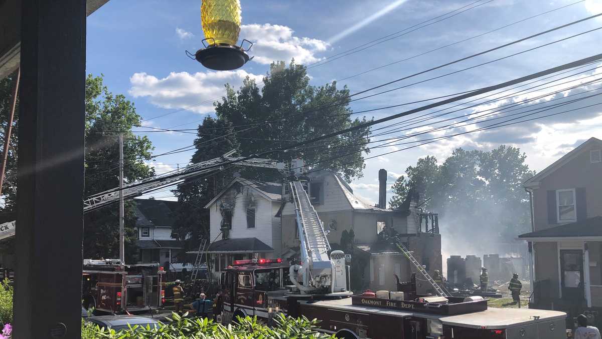 Fire crews battle two-house blaze in Verona