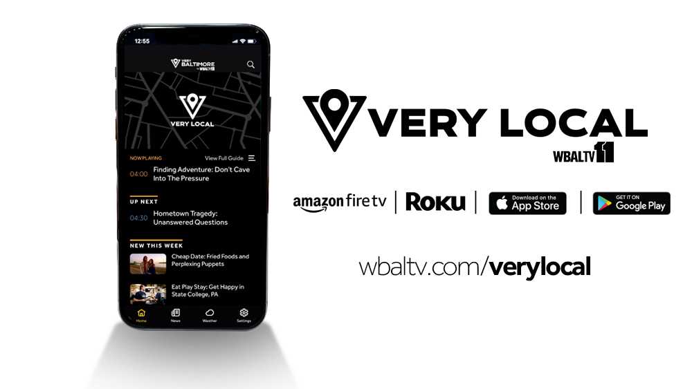 WBAL-TV 11 News at 11 p.m. streaming on Very Local﻿ app﻿