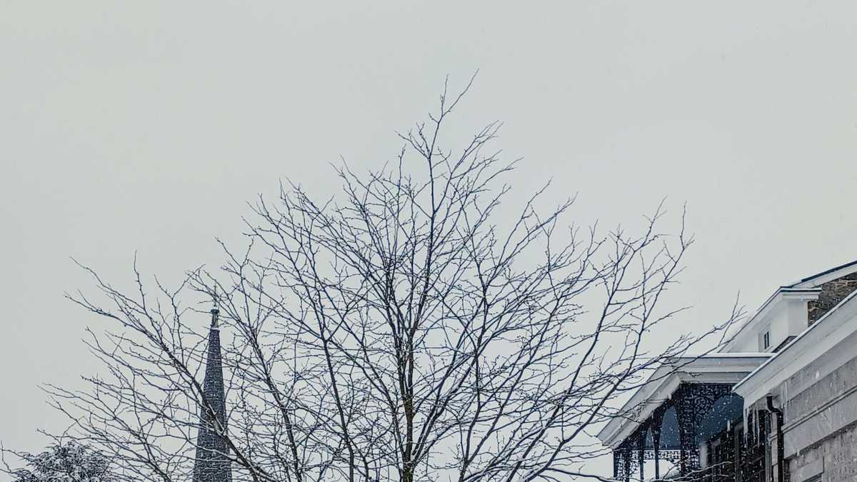 Second snowfall in a week in Maryland in photos