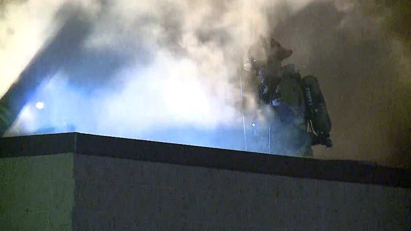 Omaha firefighters respond to Village Inn fire