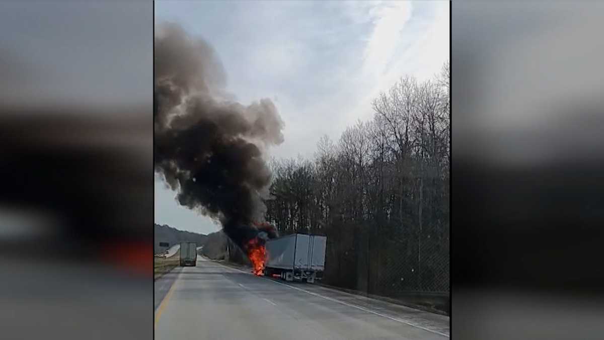 Truck fire shuts down I-80 eastbound