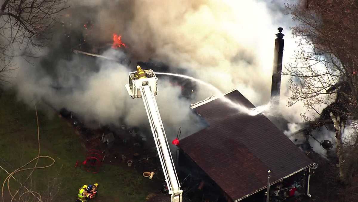 Crews battling large fire in Westmoreland County