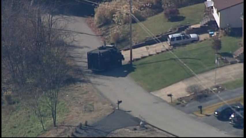 Shaler standoff ends with suspect in custody, fire burning in house