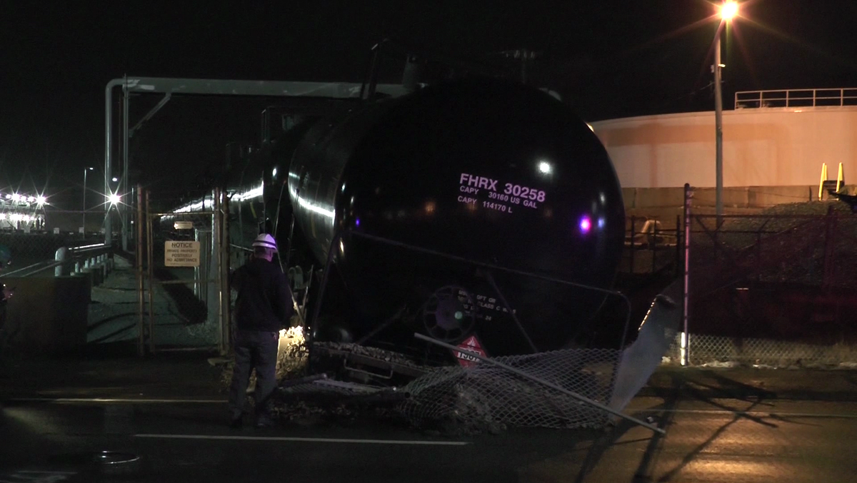 Police: Train carrying ethanol derails in Providence