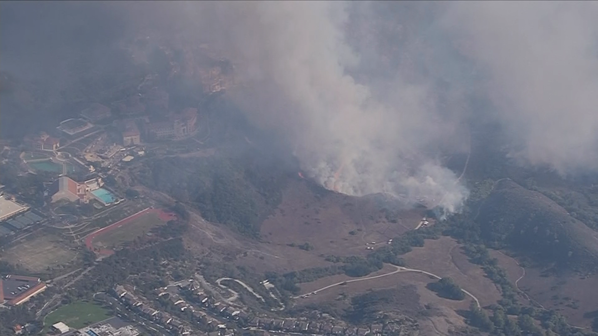 Wind-driven fire prompts evacuations in Southern California