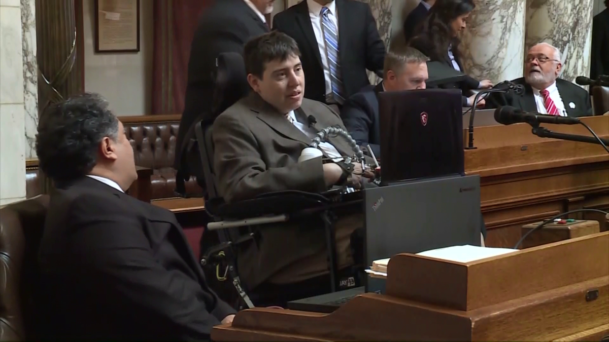 Assembly speaker accuses paralyzed lawmaker of 'political grandstanding'