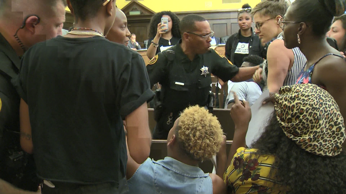 VIDEO: At least 2 people detained during public meeting of Allegheny ...