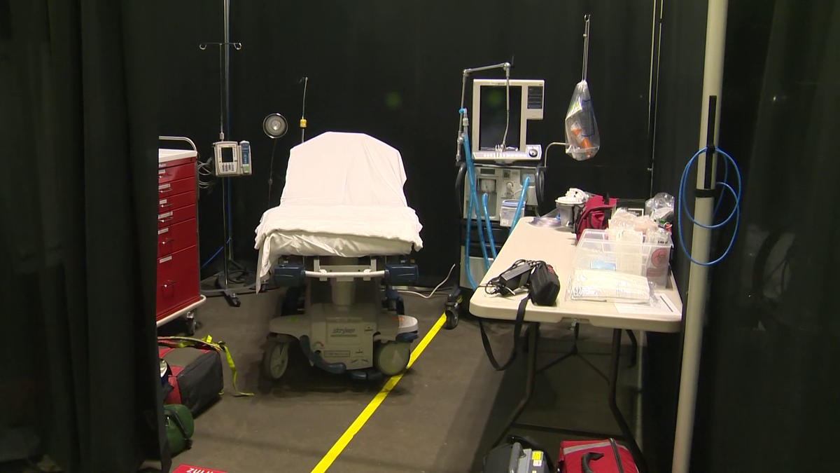 Field hospital at DCU Center ready to treat coronavirus patients