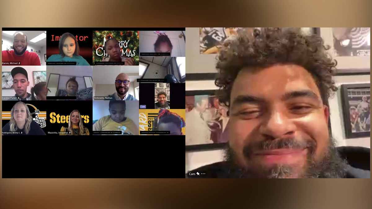 Pittsburgh Steelers' Cam Heyward surprises students with virtual visit
