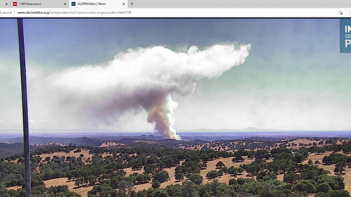 Crews battle Goose Fire burning in Amador County